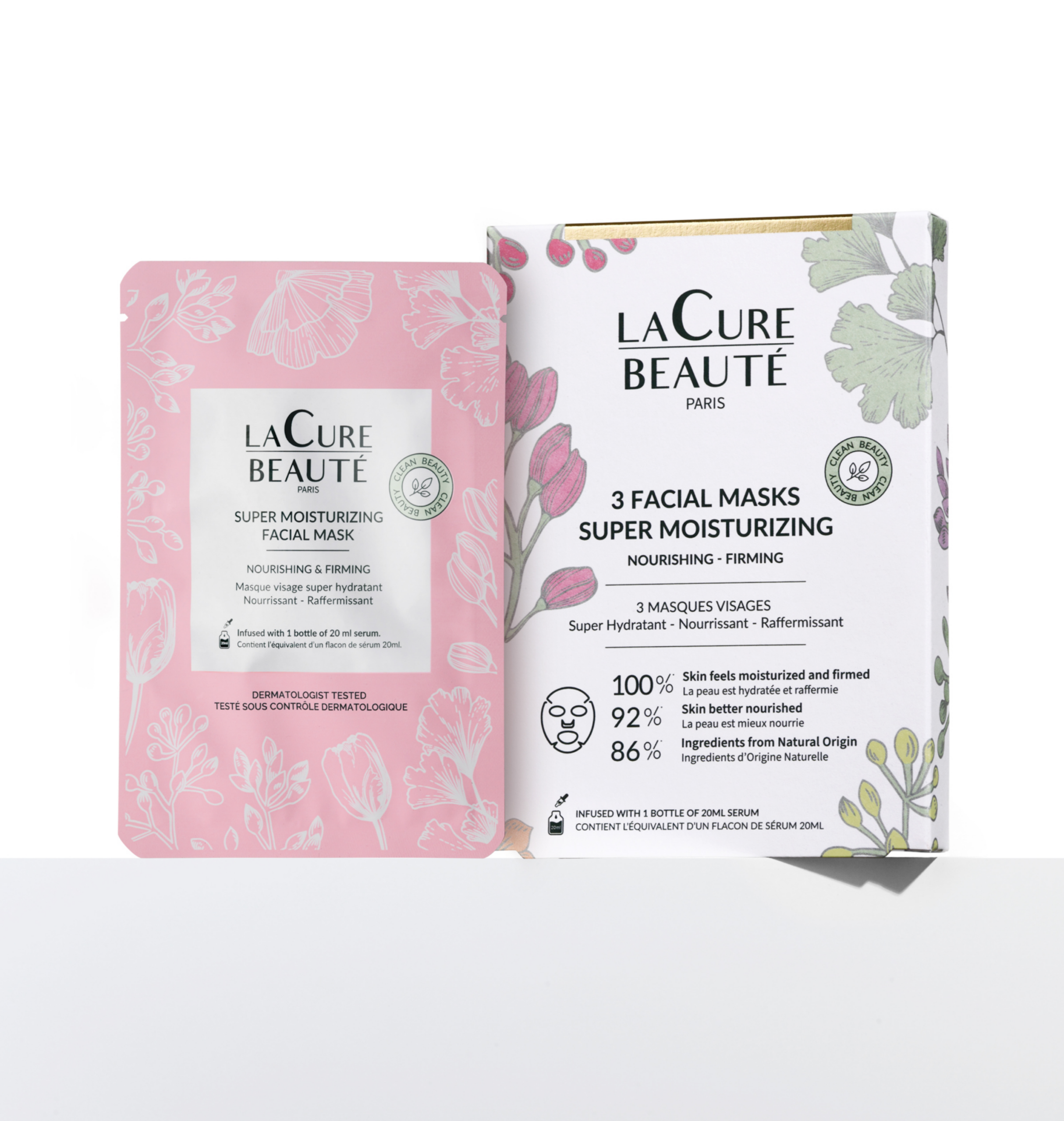 3 Facial Masks Super Moisturizing Nourishing - Firming | La Cure Beauté